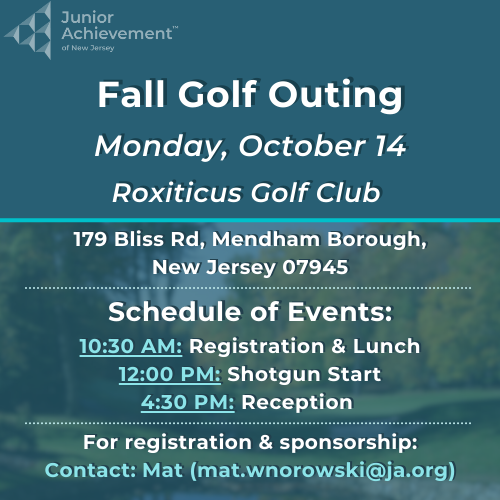 2024 Fall Golf Outing | Junior Achievement of New Jersey